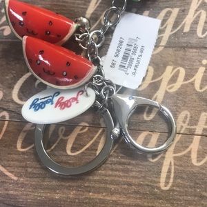 jelly jolly london | Accessories | Nwt Watermelon Smiley Faces Keychain ...